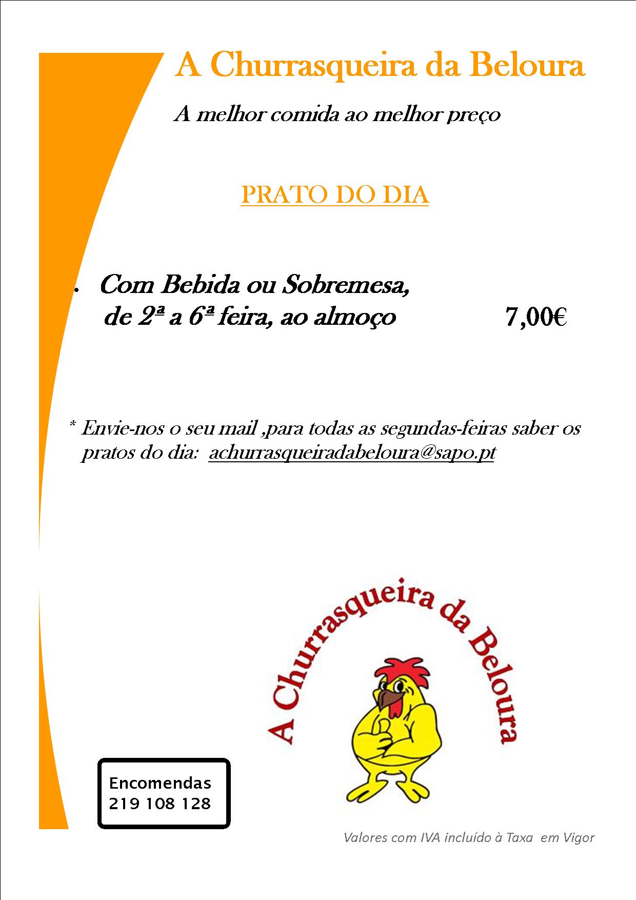 Prato do Dia :: A Churrasqueira da Beloura